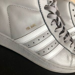 adidas | Shoes | Adidas Pro Model High Top Sneakers In Cool Gray | Poshmark
